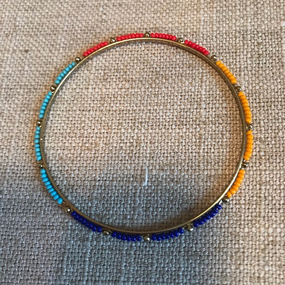 Jewelry | Multi Color Beaded Bangle Bracelet | Poshmark
